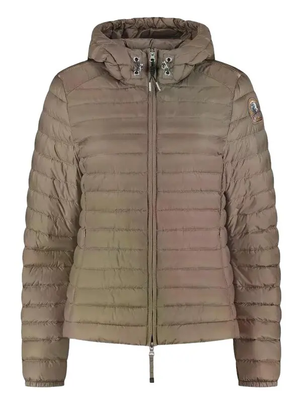 PARAJUMPERS Genie Hooded Quilted Jacket - Brown