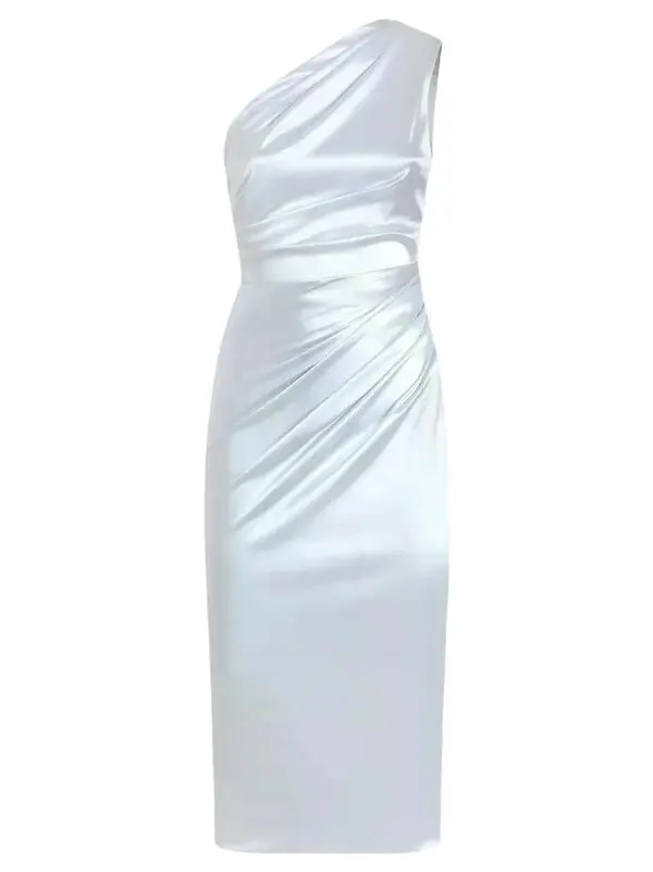 Dolce & Gabbana One-shoulder Midi Dress - Grey