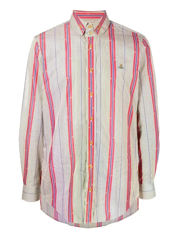 VIVIENNE WESTWOOD All-over Print Button-down Shirt - Brown