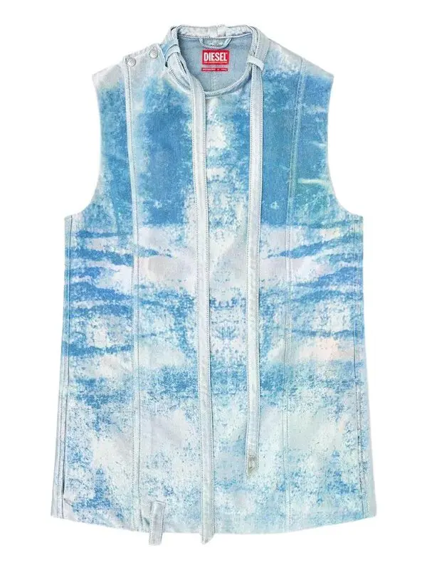 DIESEL® D-lormil-fsi Vest Deconstructed Denim - Blue