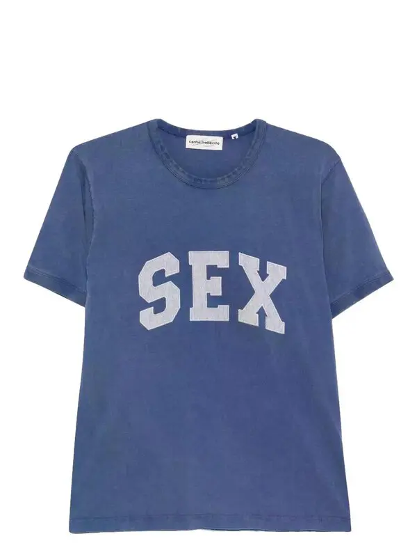 CARNE BOLLENTE Round-neck T-shirt - Blue