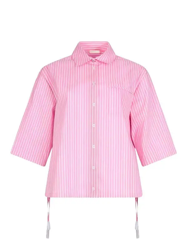 Liu Jo Striped Pocket Shirt - Pink