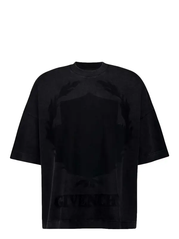 Givenchy Shadow Cotton T-shirt - Black