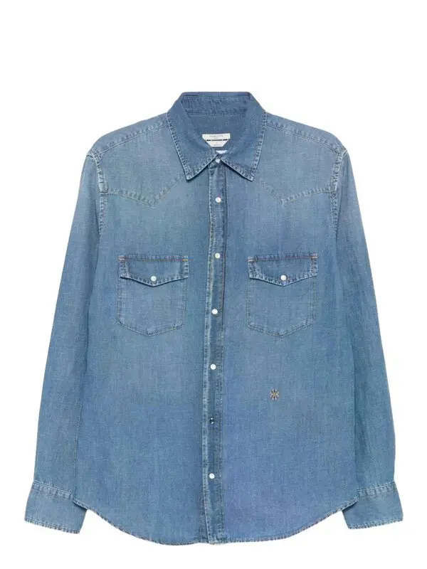Jacob Cohen Point-collar Denim Shirt - Blue