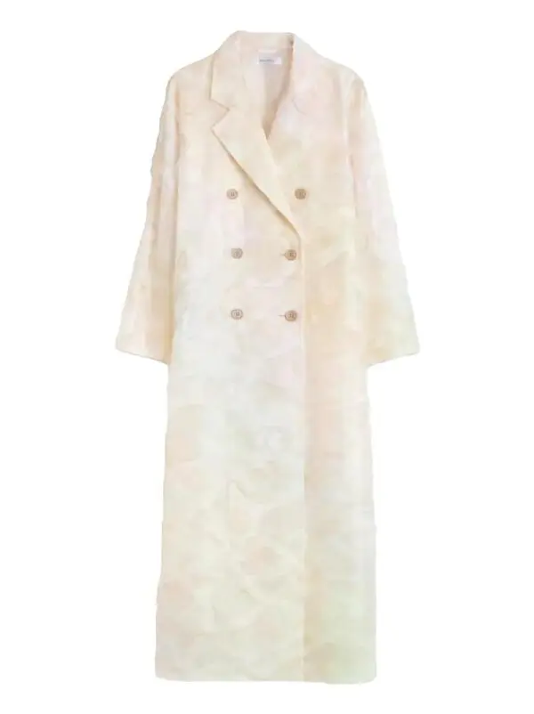 Max Mara Mxsmito Double-breasted Coat - Neutrals