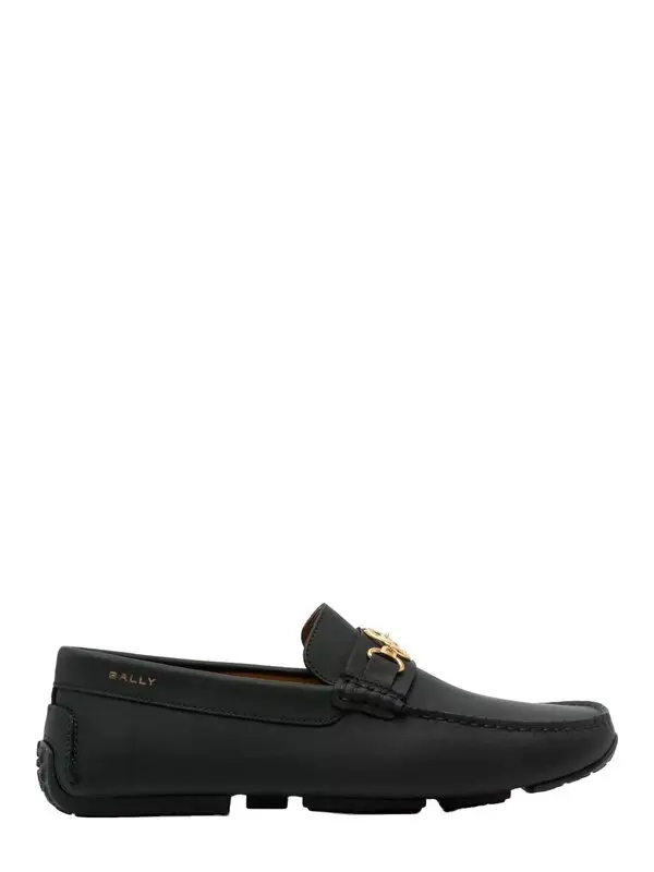 Bally Pilot Leather Loafers - Black