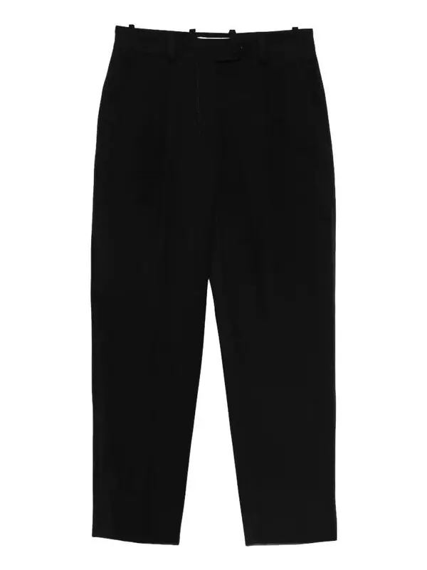 CIRCOLO 1901 Pleated Cropped Trousers - Black
