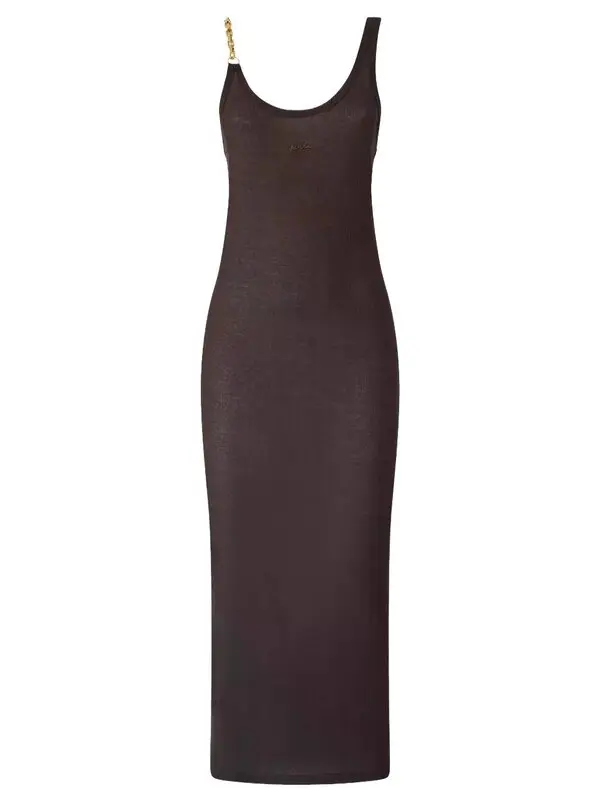 Pinko Chain-strap Sleeveless Dress - Brown