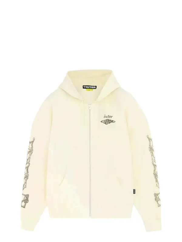 IUTER Waffle Zip Hoodie - Neutrals