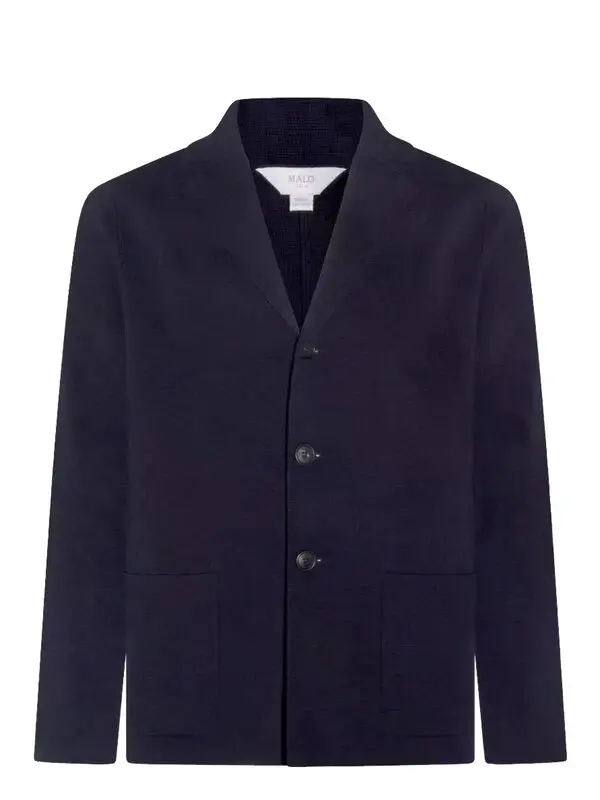 Malo Flap-pocket Blazer - Blue