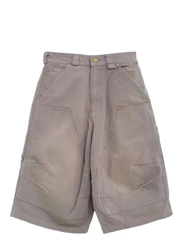 WILLY CHAVARRIA Logo-embroidered Shorts - Grey