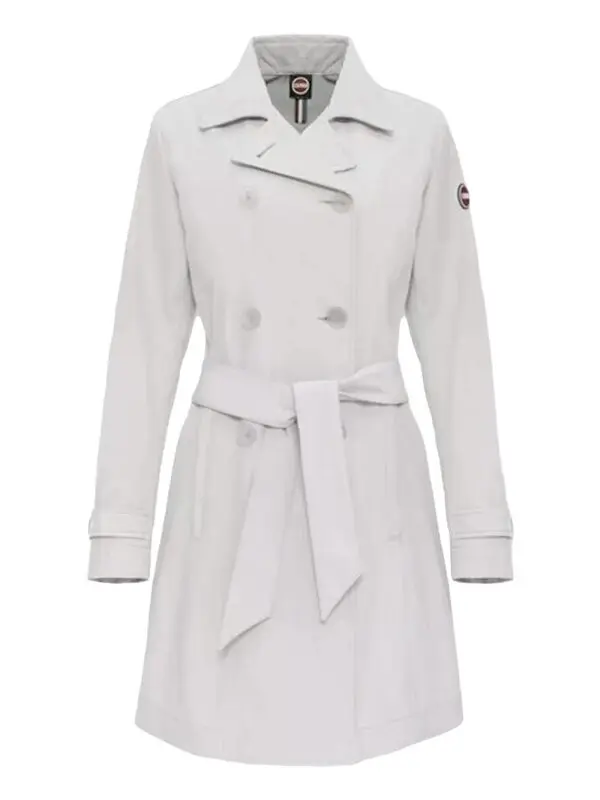 COLMAR Double-breasted Belted Coat - Grey