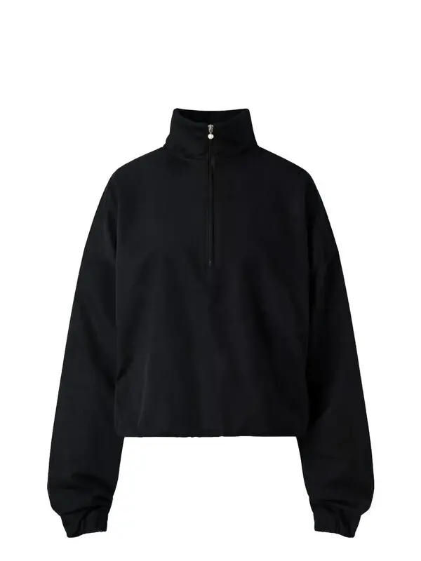 Carven High-neck Zip Sweatshirt - Black