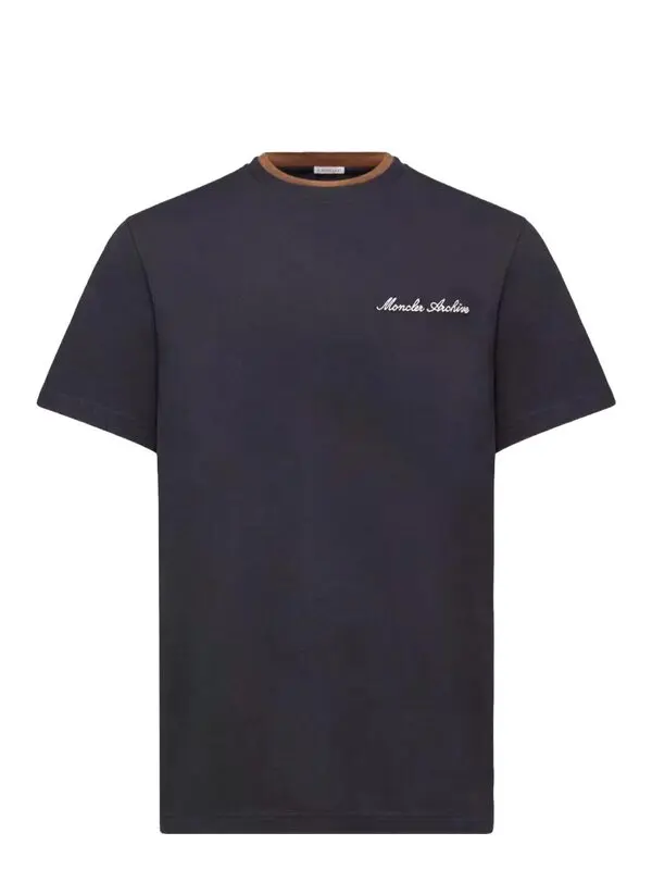 Moncler Crew Neck Short-sleeve T-shirt - Blue