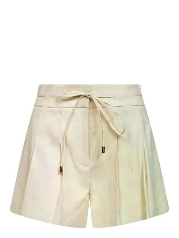 ERMANNO FIRENZE Drawstring Pleated Shorts - Neutrals