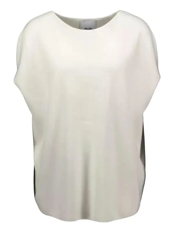 ALLUDE Boatneck Wool Top - Neutrals