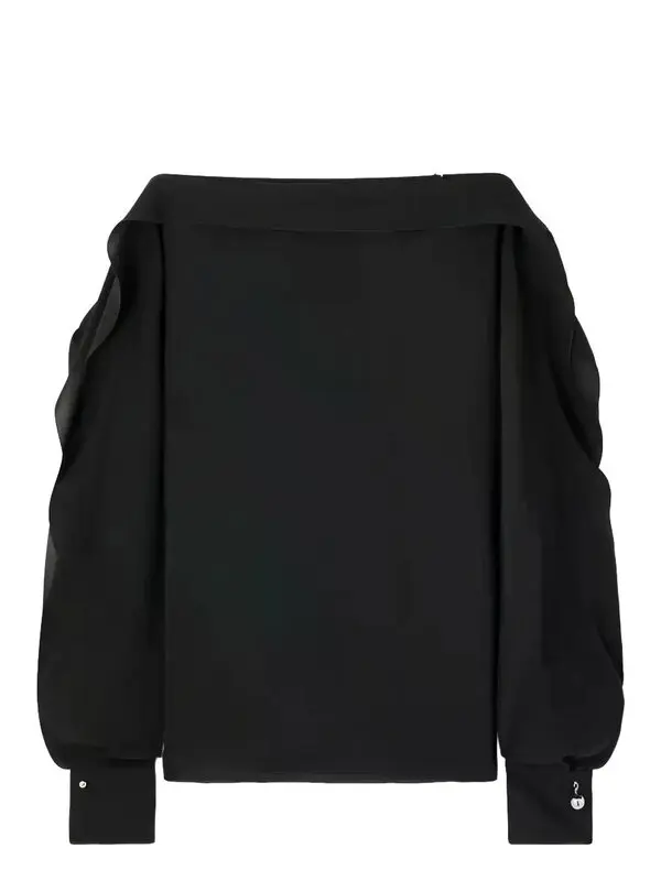 LANVIN Crystal-embellished Sweatshirt - Black