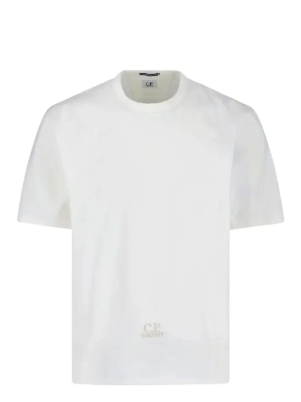 C.P. COMPANY Logo-detail T-shirt - White
