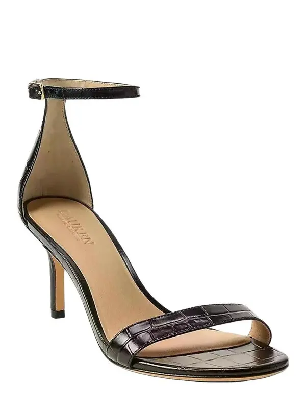 Ralph Lauren Allie Ankle-strap Sandals - Black