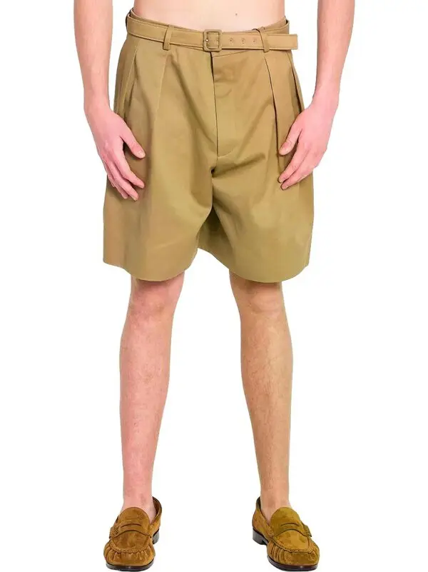 Saint Laurent Drill Bermuda Shorts - Brown