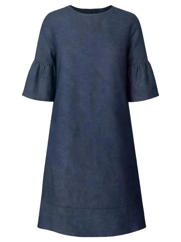 GRAN SASSO Bell-sleeve Mini Dress - Blue