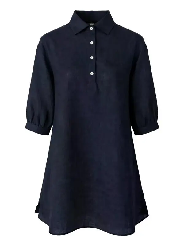 GRAN SASSO Collared Button-down Shirt - Blue