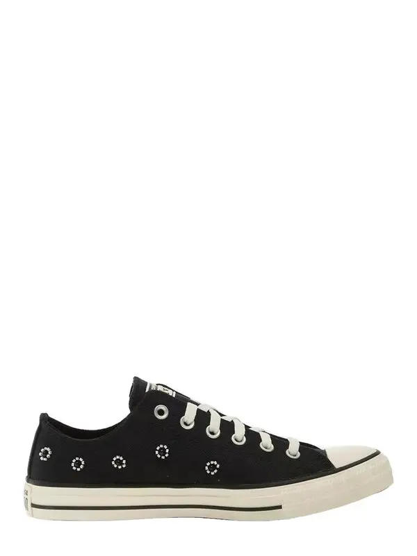 CONVERSE Flower Appliqué Chuck Taylor All Star Sneakers - Black