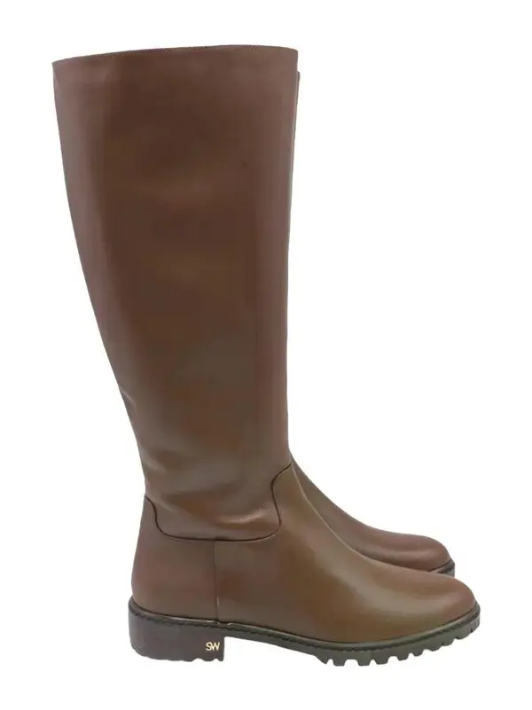 STUART WEITZMAN Leather Knee High Boots - Brown