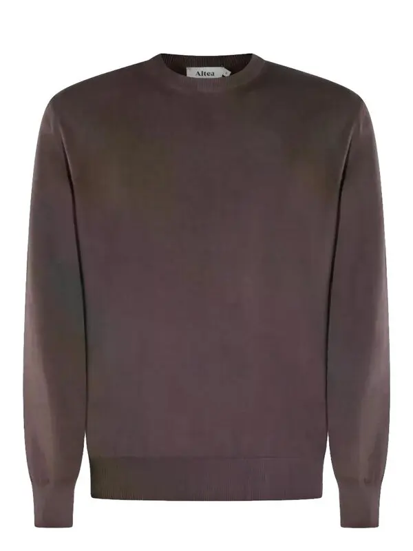 Altea Crew-neck Ribbed Sweater - Brown