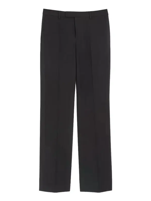 Valentino Garavani Slim Fit Wool Trousers - Black