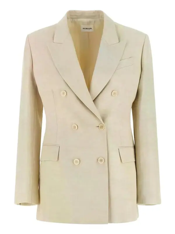 P.a.r.o.s.h Raisa Double-breasted Blazer - Neutrals