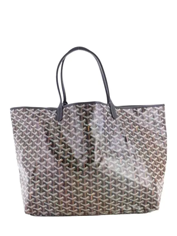 Goyard Saint Louis Coated Canvas Gm Tote Bag - Black