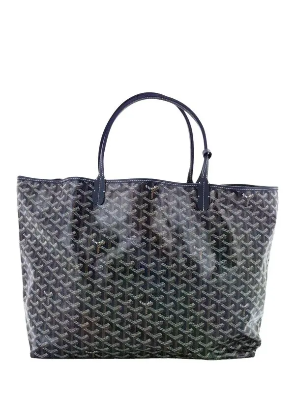 Goyard Saint Louis Coated Canvas Gm Tote Bag - Blue
