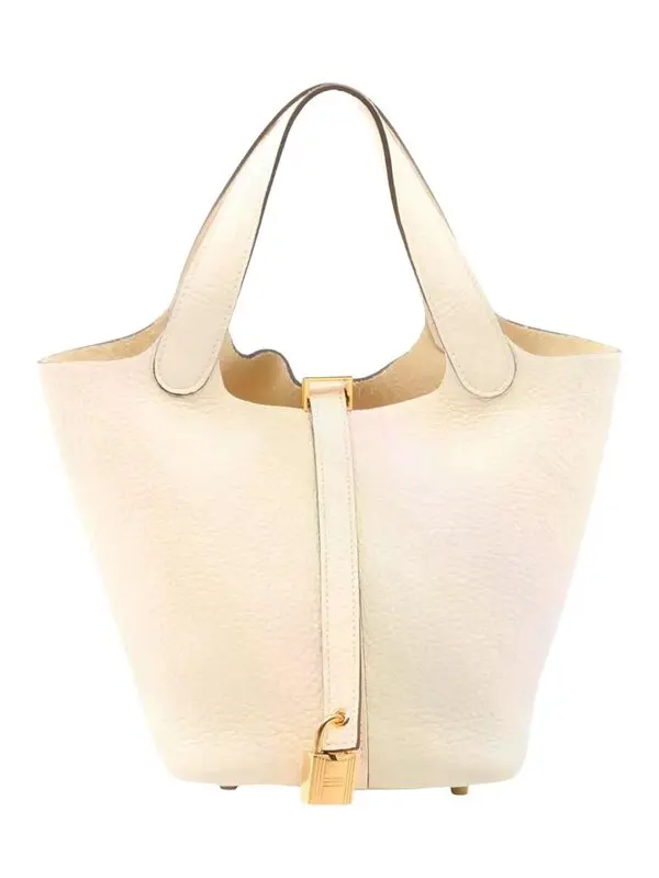 Hermès 2021 Clemence Picotin Lock 18 Handbag - Brown