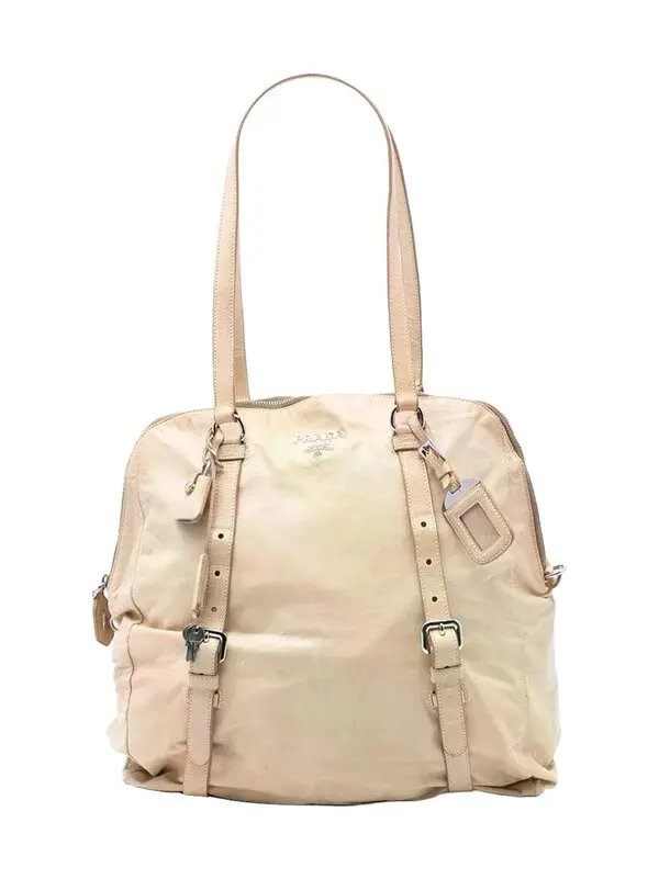 Prada Nappa Leather Tote Bag - Brown