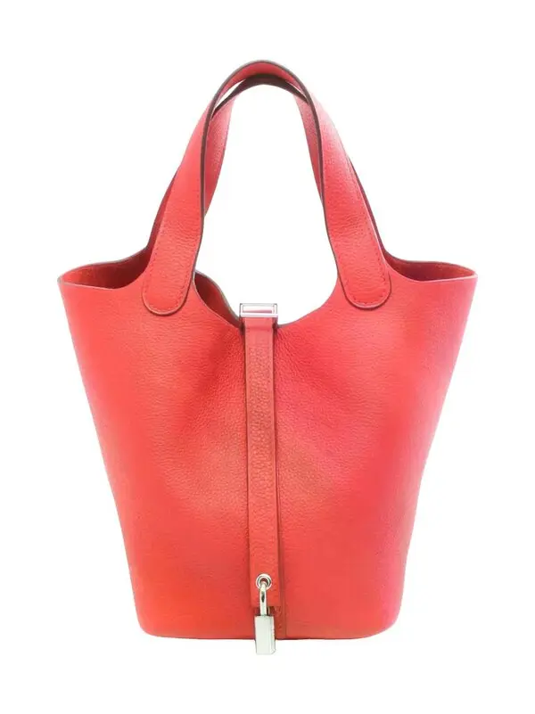 Hermès 2020 Clemence Picotin Lock 18 Handbag - Red