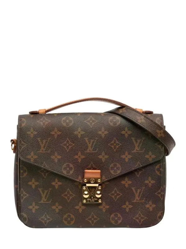 LOUIS VUITTON 2018 Monogram Pochette Metis Satchel - Brown