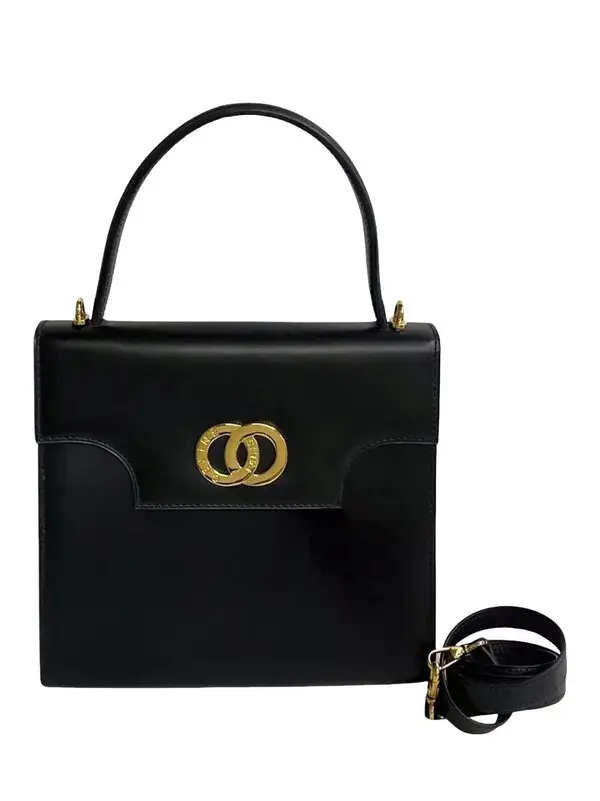 Celine 20th Century Leather Satchel - Blue