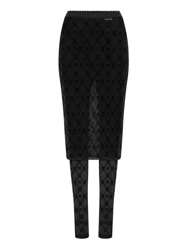MARINE SERRE Moongram Trousers - Black