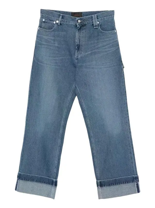Simone Rocha Cuffed Hem Jeans - Blue