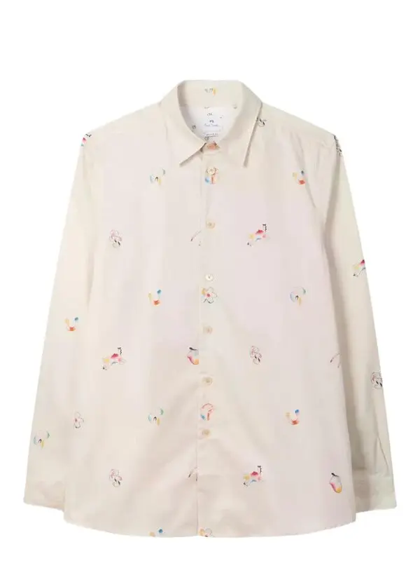 Paul Smith Lucky Charm Print Shirt - Neutrals