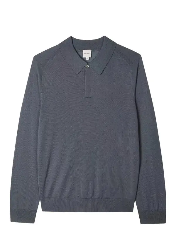 Paul Smith Long-sleeved Polo - Grey