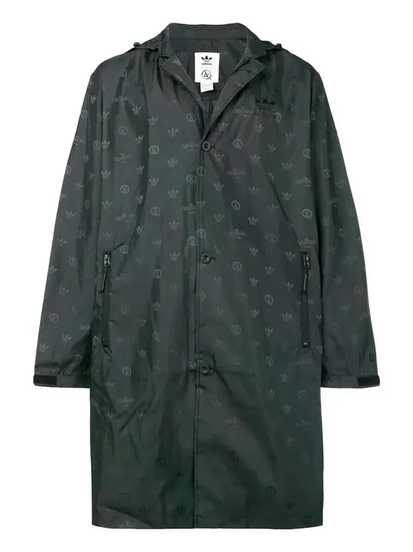 Adidas Long Raincoat - Black