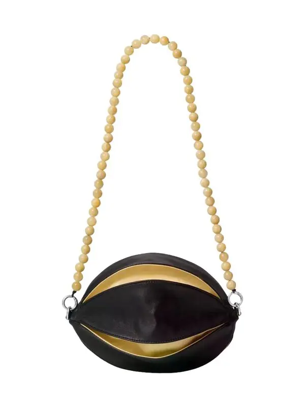 LEMAIRE Balloon Beaded Clutch - Black