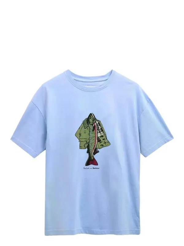 Barbour X Paul Smith Fishing Jacket T-shirt - Blue