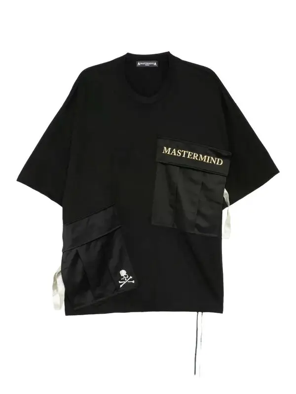 MASTERMIND WORLD Logo-embroidered T-shirt - Black