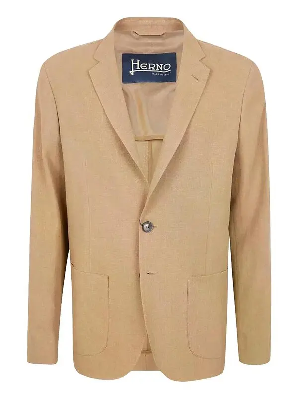 Herno Patch Pocket Blazer - Neutrals