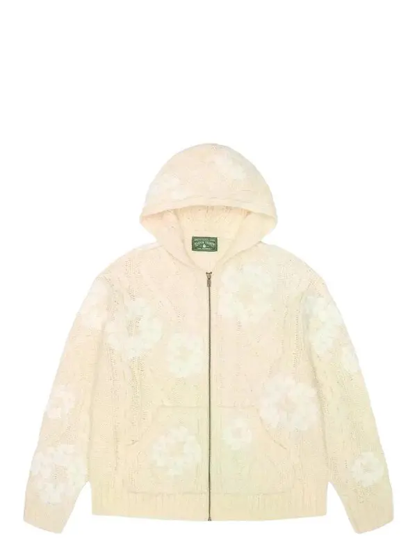 DENIM TEARS Zip Hooded Fisherman Sweater - Neutrals