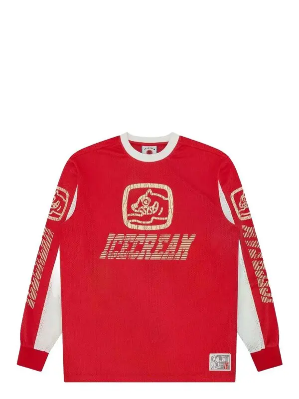 ICECREAM Graphic Long-sleeve T-shirt - Red