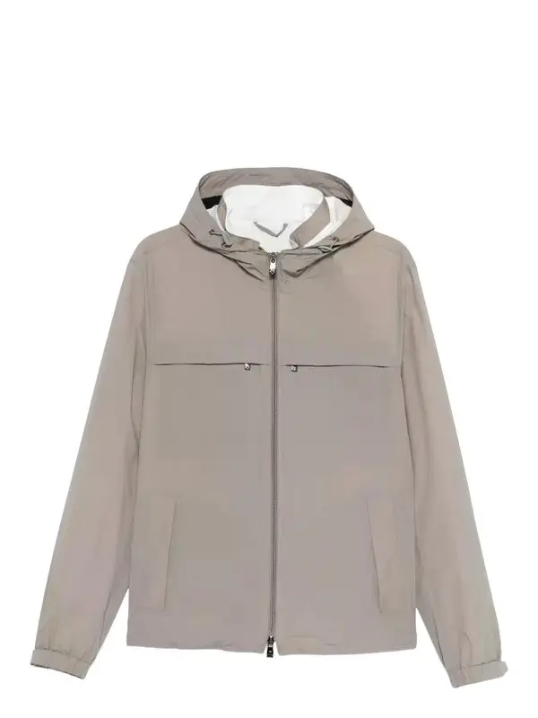 Corneliani Hooded Zip Jacket - Neutrals